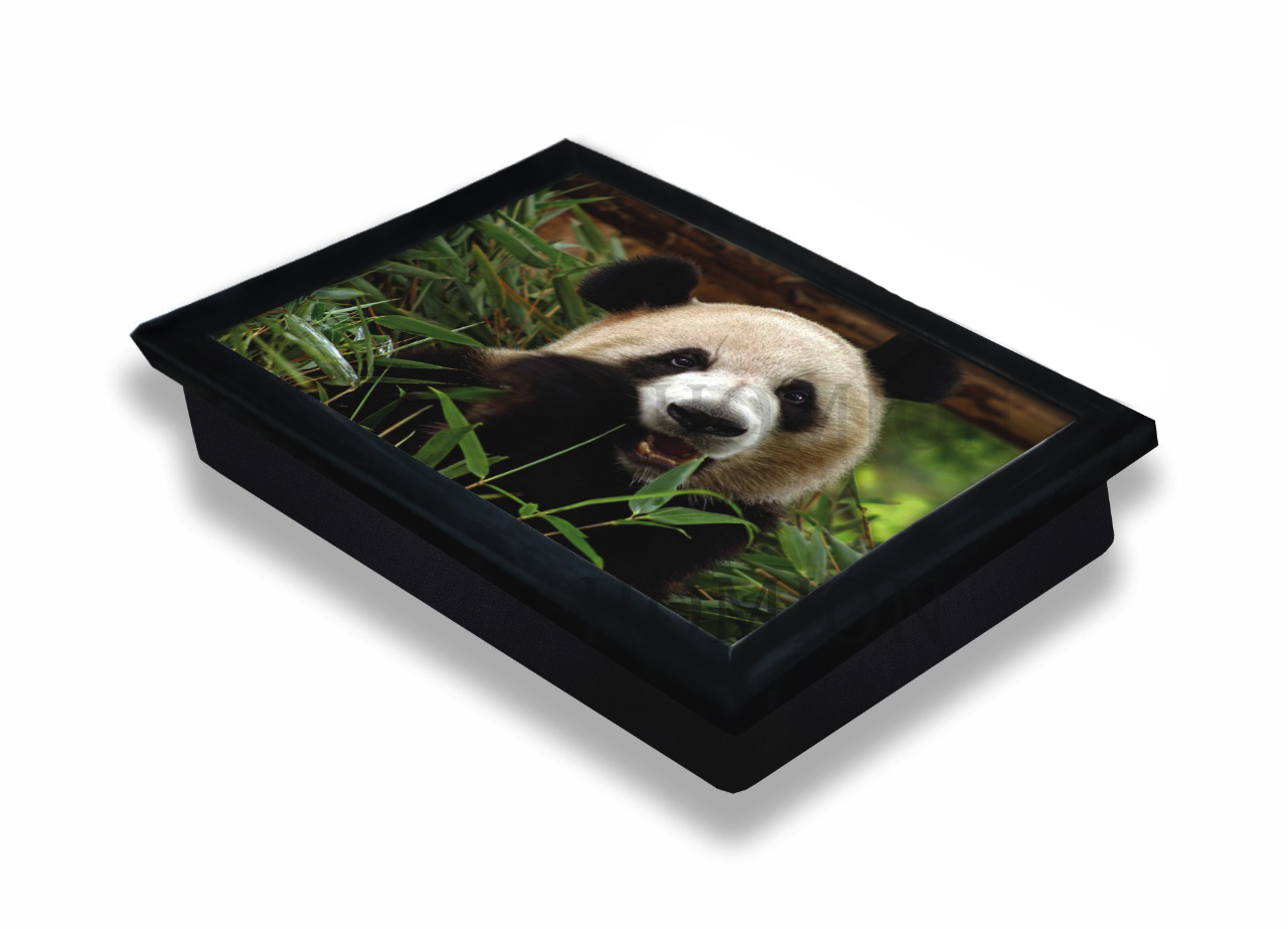 LAP TRAY PANDA BEAR RELAXING WILD HOME GIFT